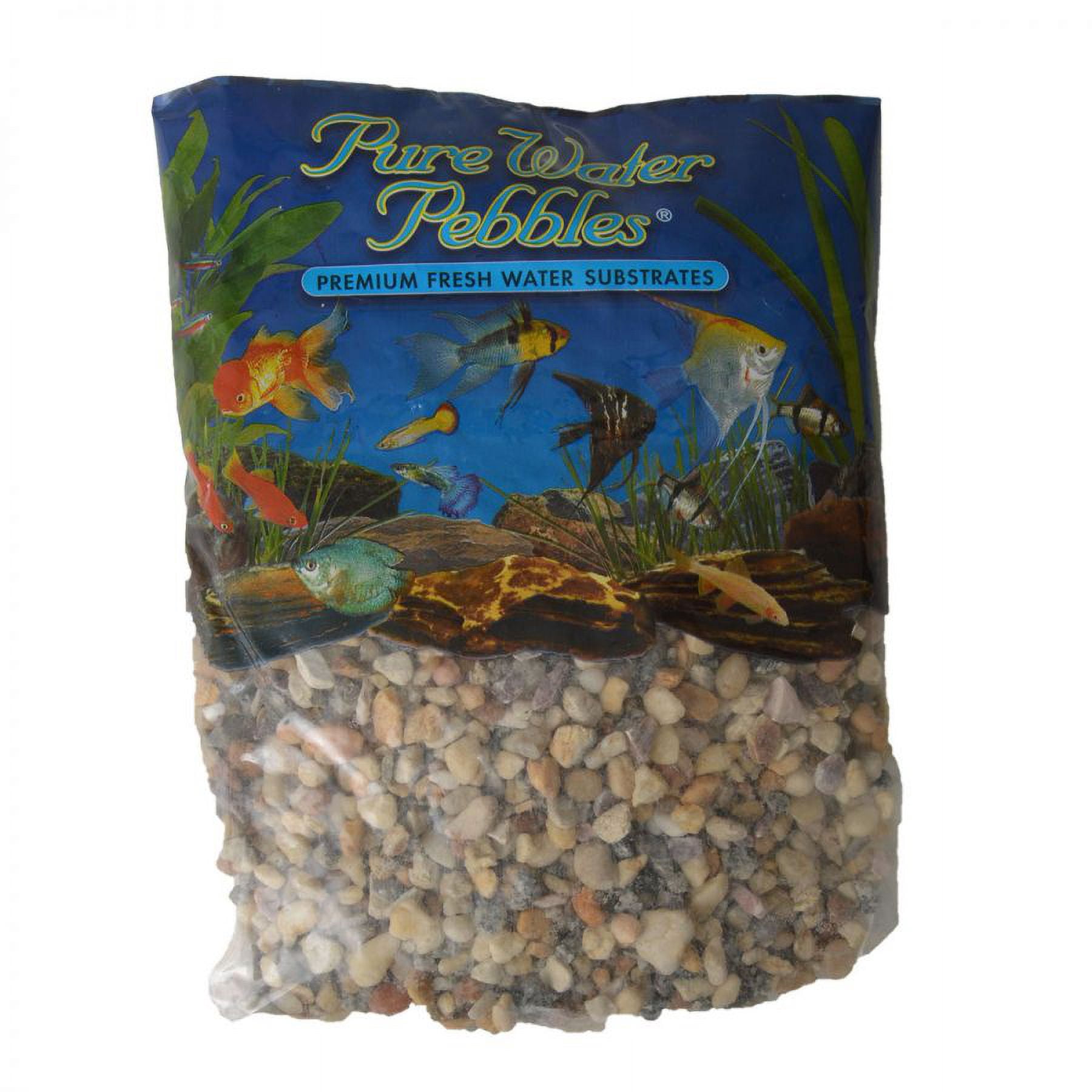 Pure Water Pebbles Aquarium Gravel - Custom Blend 5 lbs (6.3-9.5 mm ...