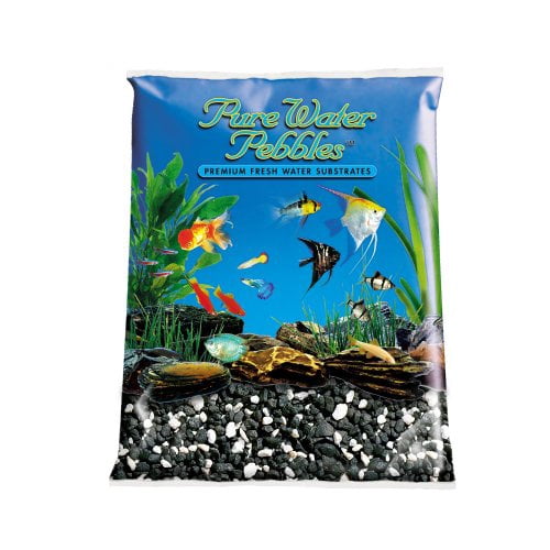 Pure Water Pebbles Aquarium Gravel - Salt & Pepper - 25 lbs (3.1-6.3 mm ...