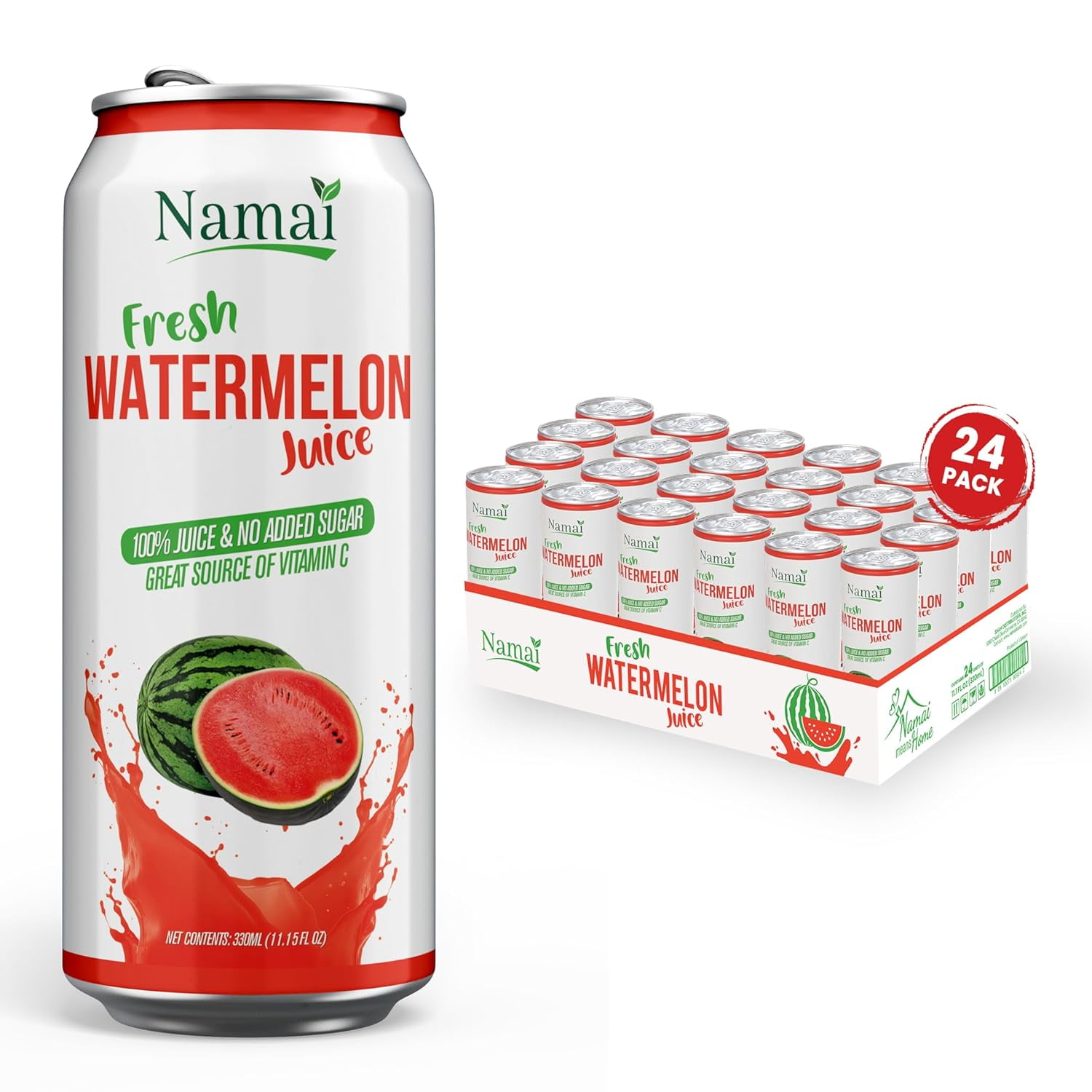 Pure Watermelon Juice, No Added Sugar, 24-Pack - Walmart.com