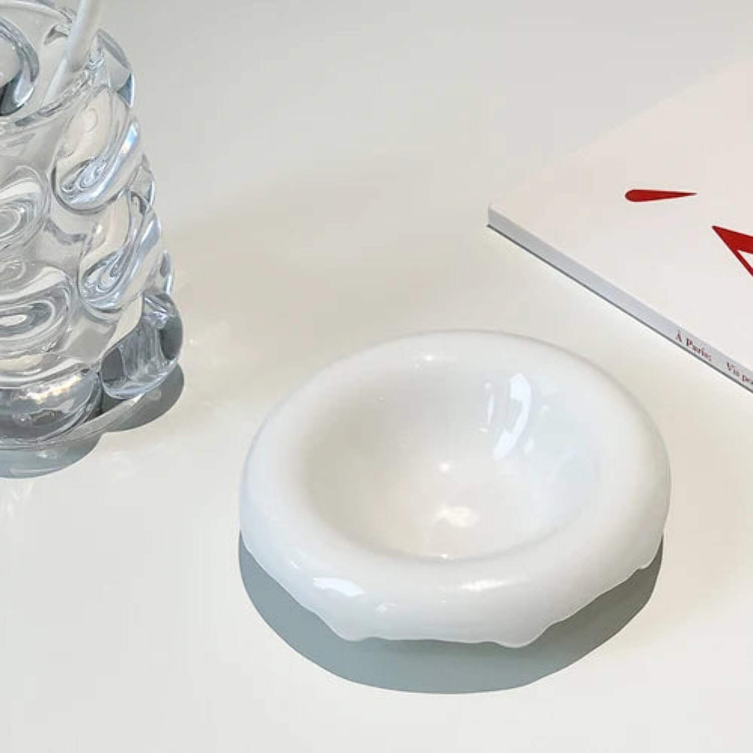 Pure White Ceramic Western Dinner Plate Salad Dessert Fruit Bowl Cereal ...
