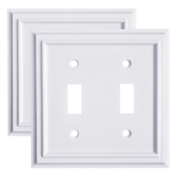 Kisrvopn Pure White Decorative Outlet Covers, Bamboo Fiber Wall Plates ...