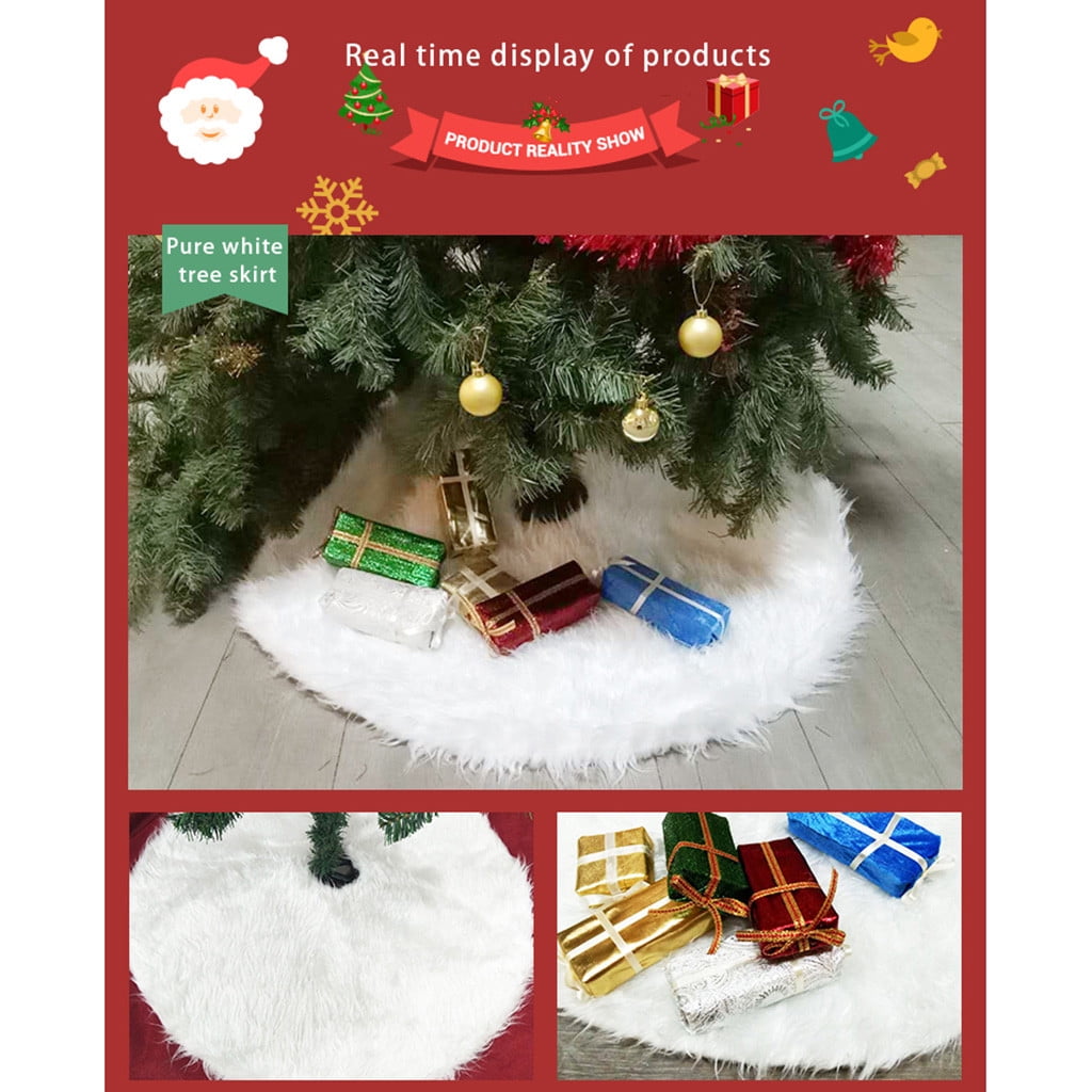 Pure White Long Hair Christmas Kids Christmas Tree Ornaments Tree Dress ...