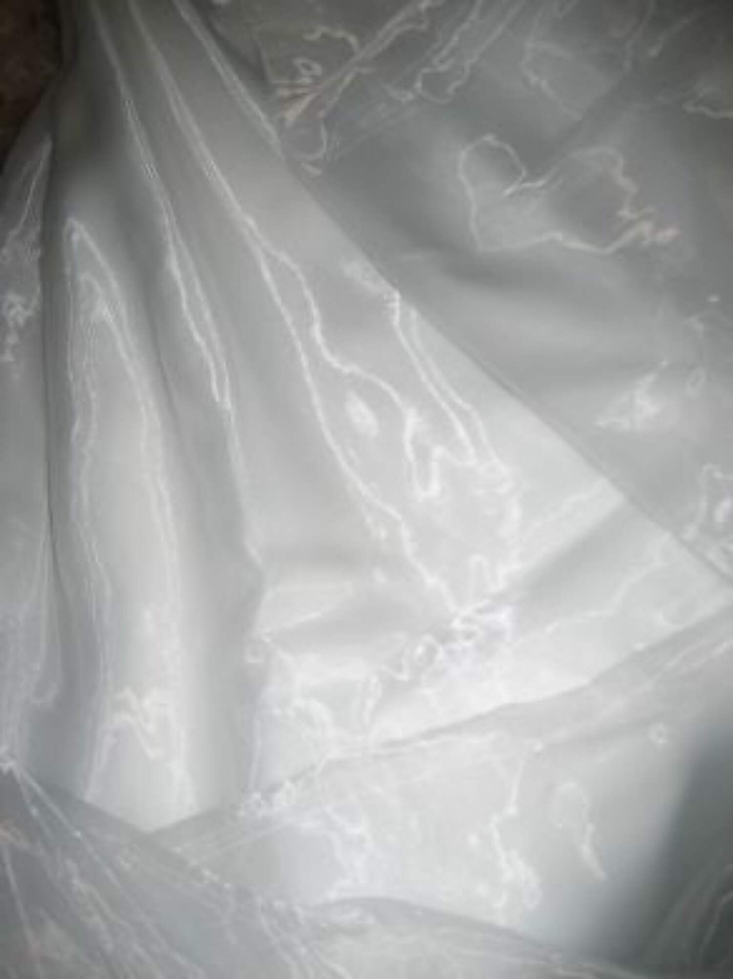 Pure White Polyester Organza Fabric~Width 44" wide - Walmart.com