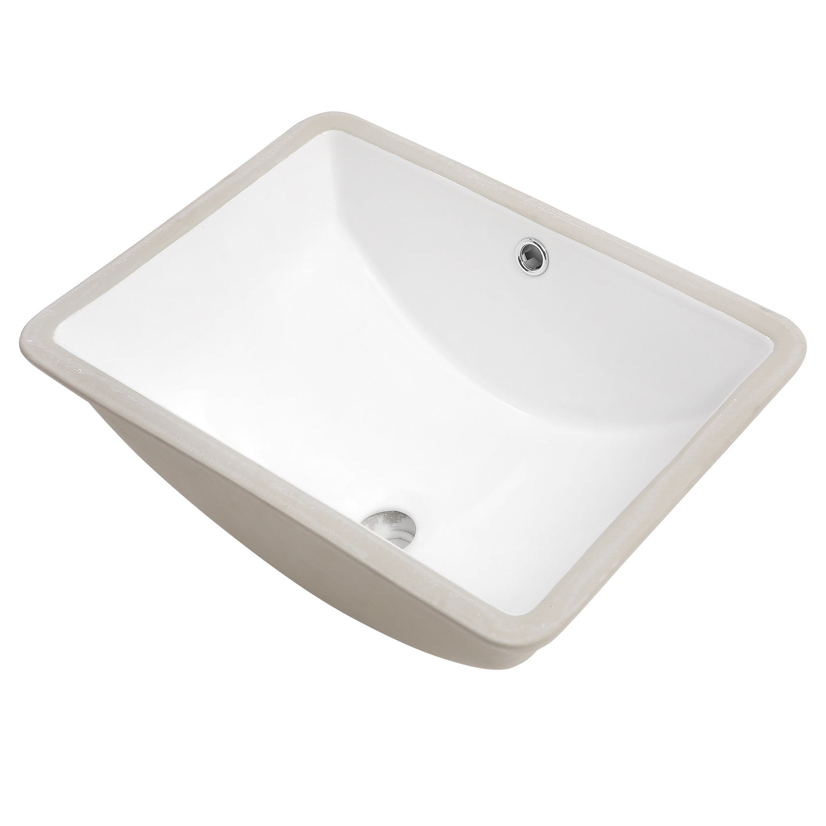Pure White Porcelain Ceramic | Suited for Wall or Counter-Mount Faucets ...