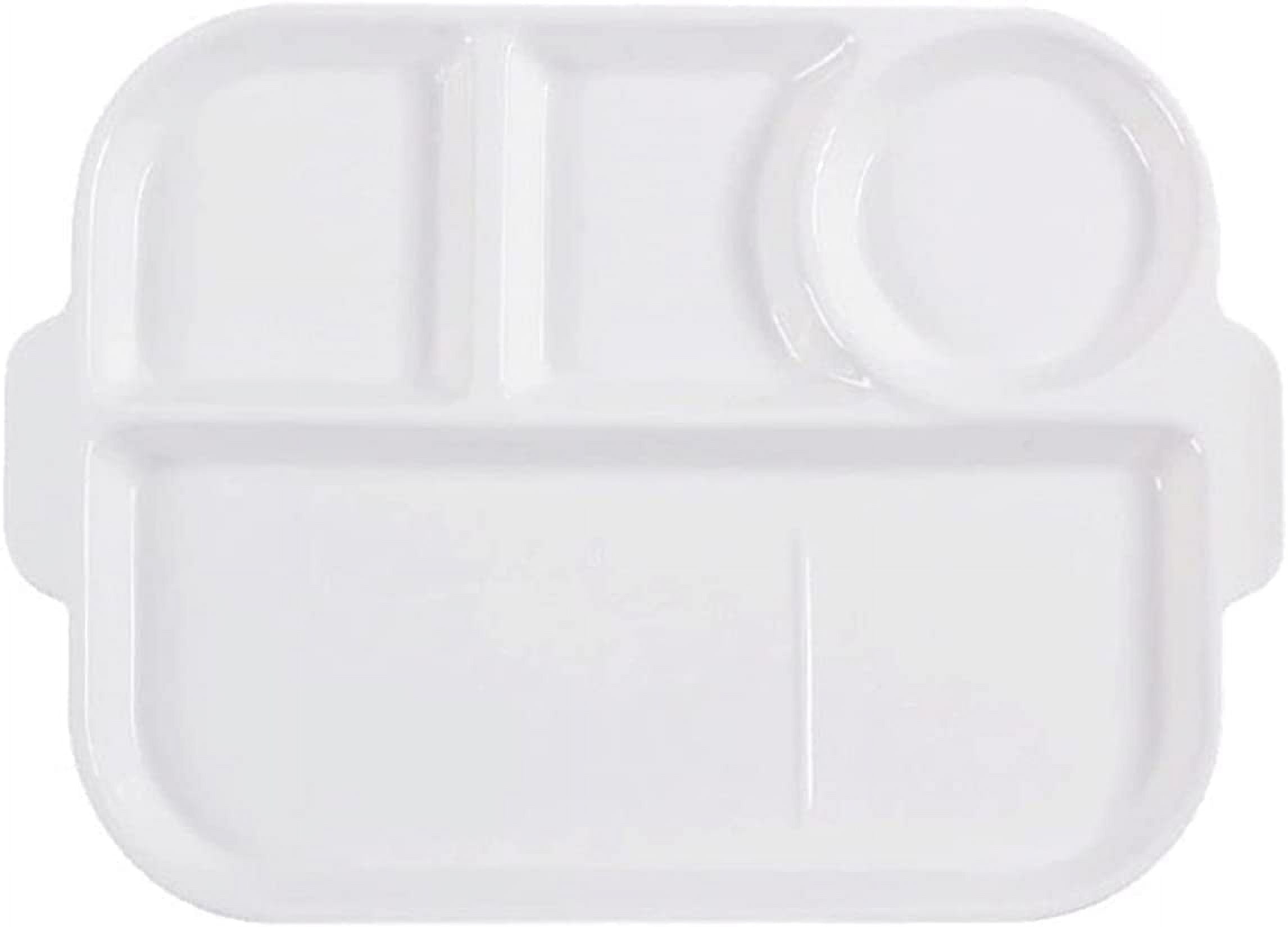 Pure White Porcelain Dinner Plate, 12.5-Inch Divided Plate - Walmart.com
