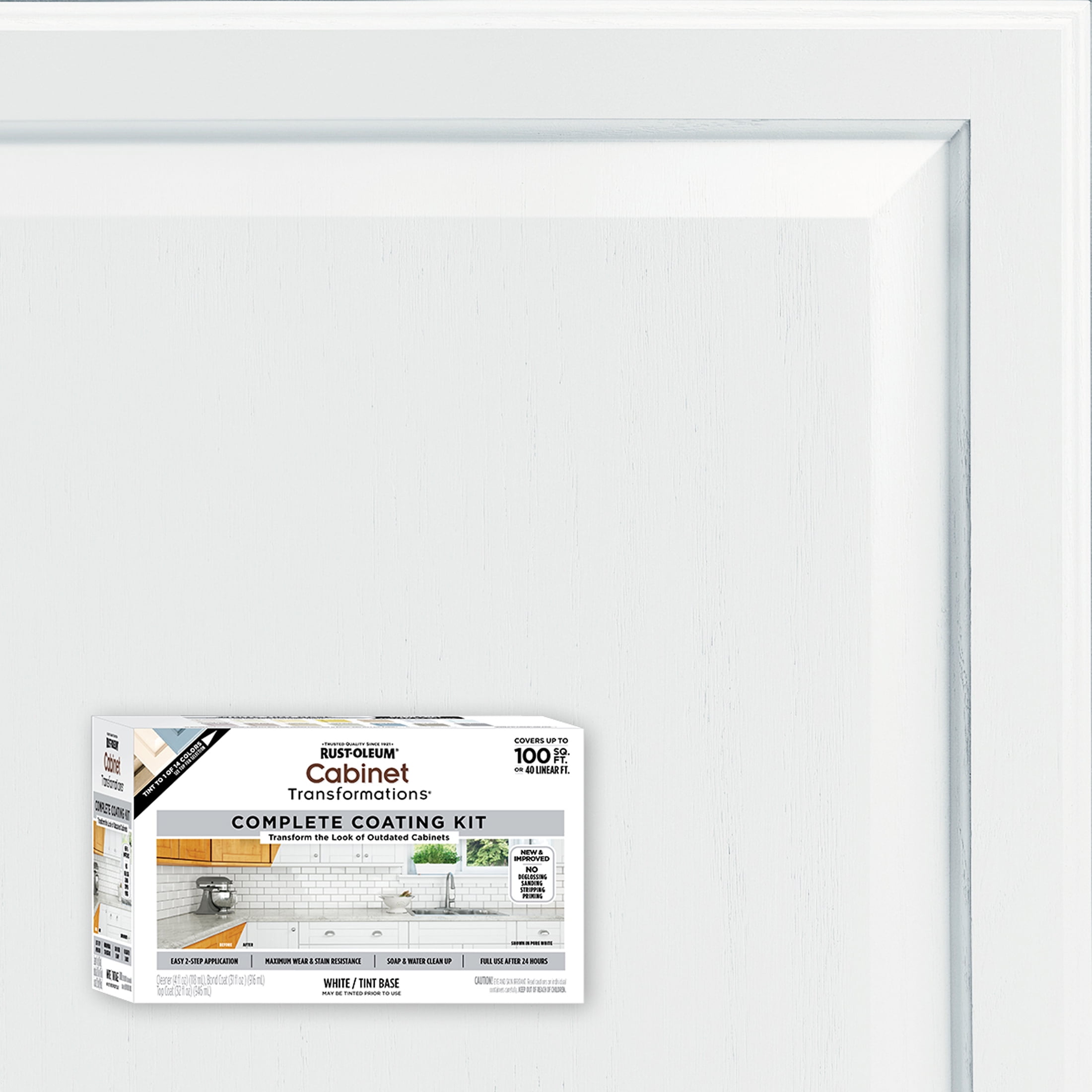 Pure White, Rust-Oleum Cabinet Transformations Satin Coating Kit ...