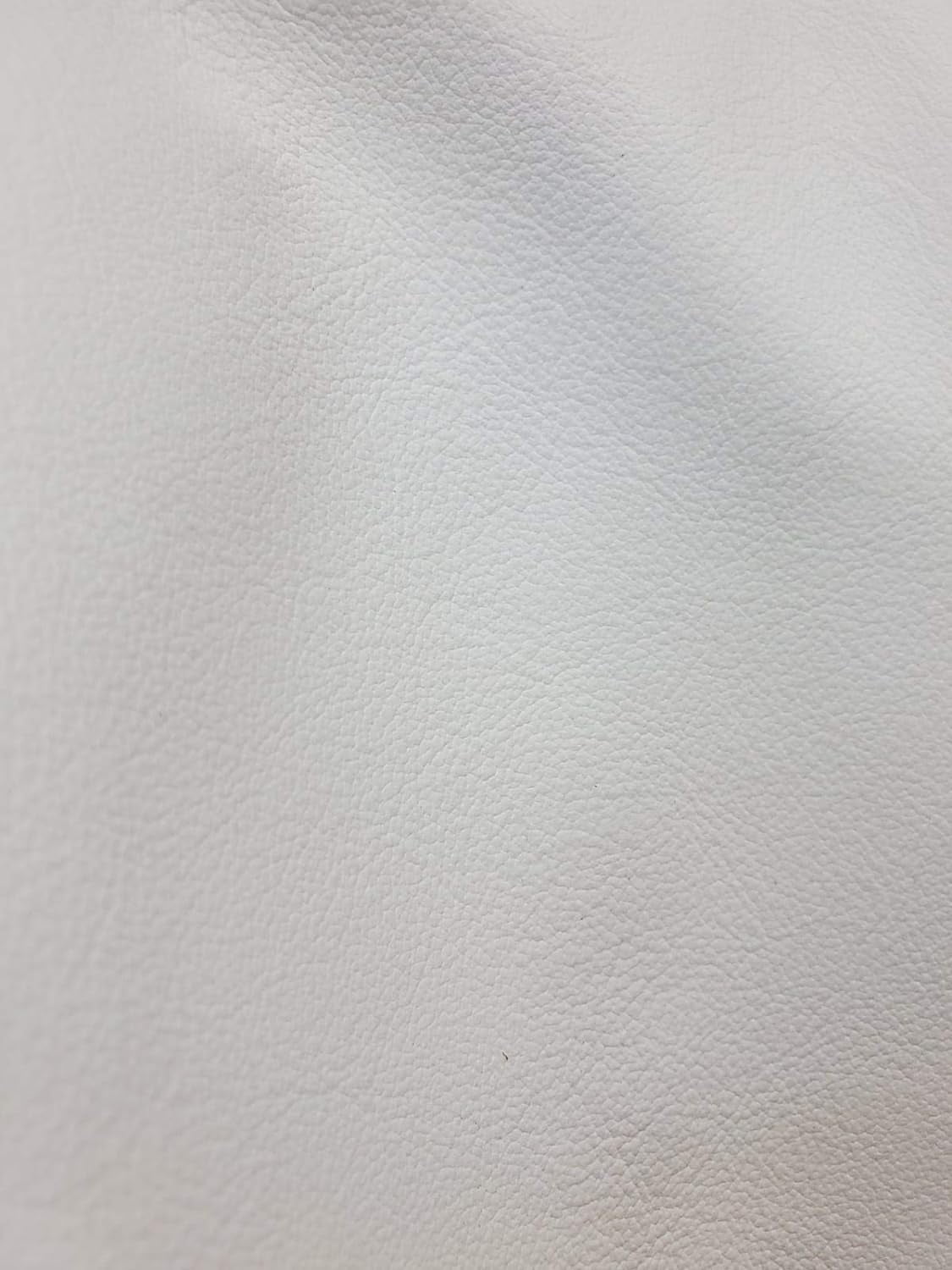 Pure White Smooth Fullgrain Nappa Soft Upholstery Italian 2.5 oz 1 sq ...