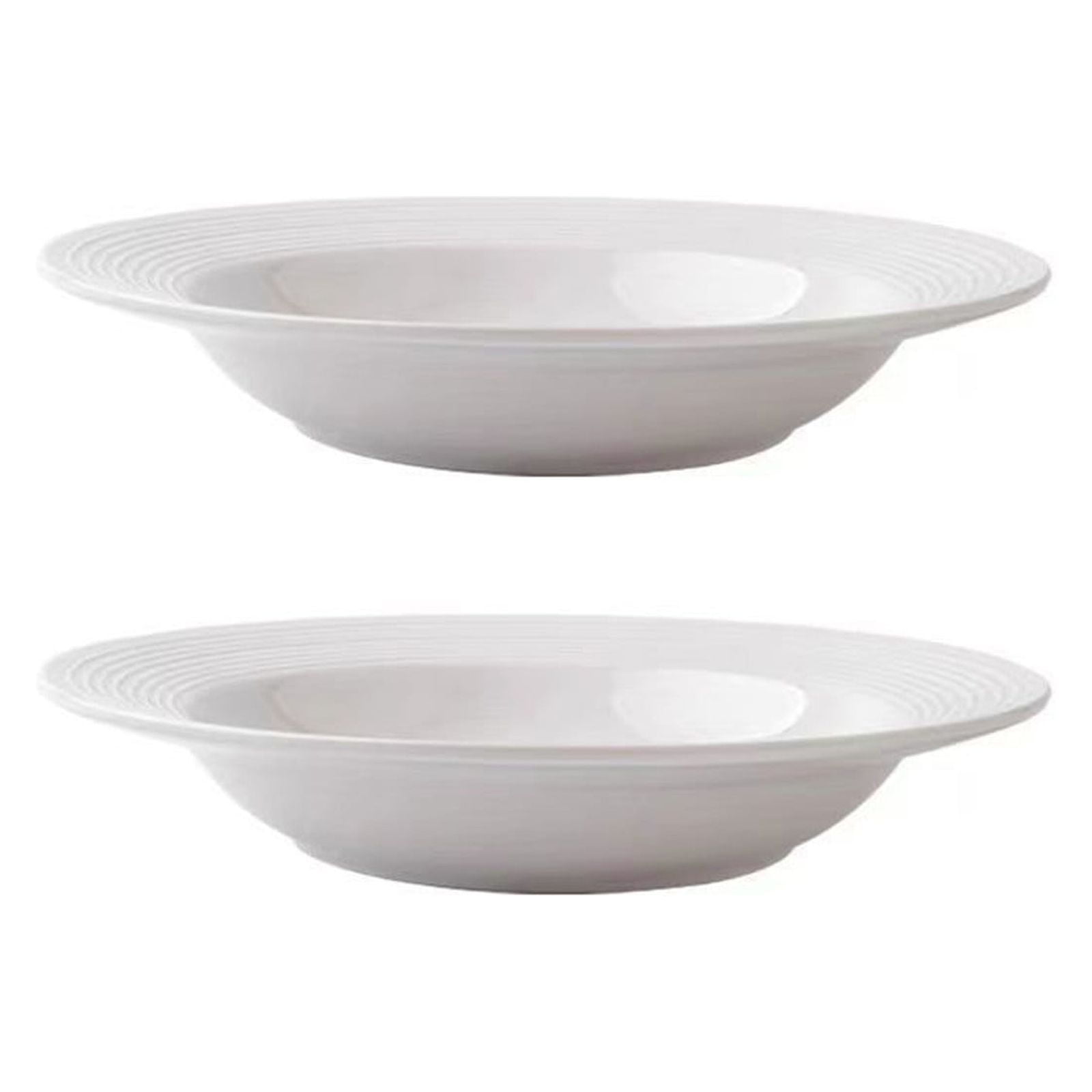 Pure White Western Food Plates for Home and Restaurant, Elegant Design ...