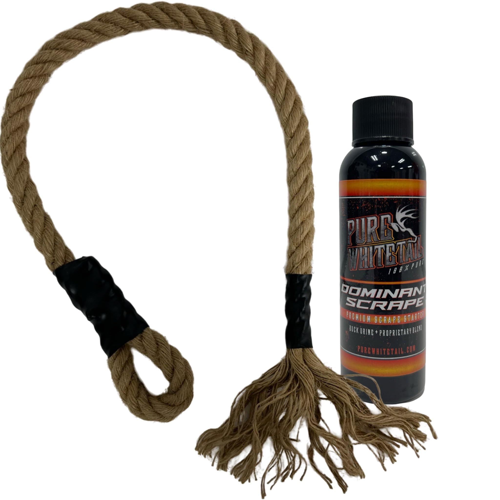 Pure Whitetail Hemp Scrape Rope, with Dominant Scrape Mock Scrape Scent ...