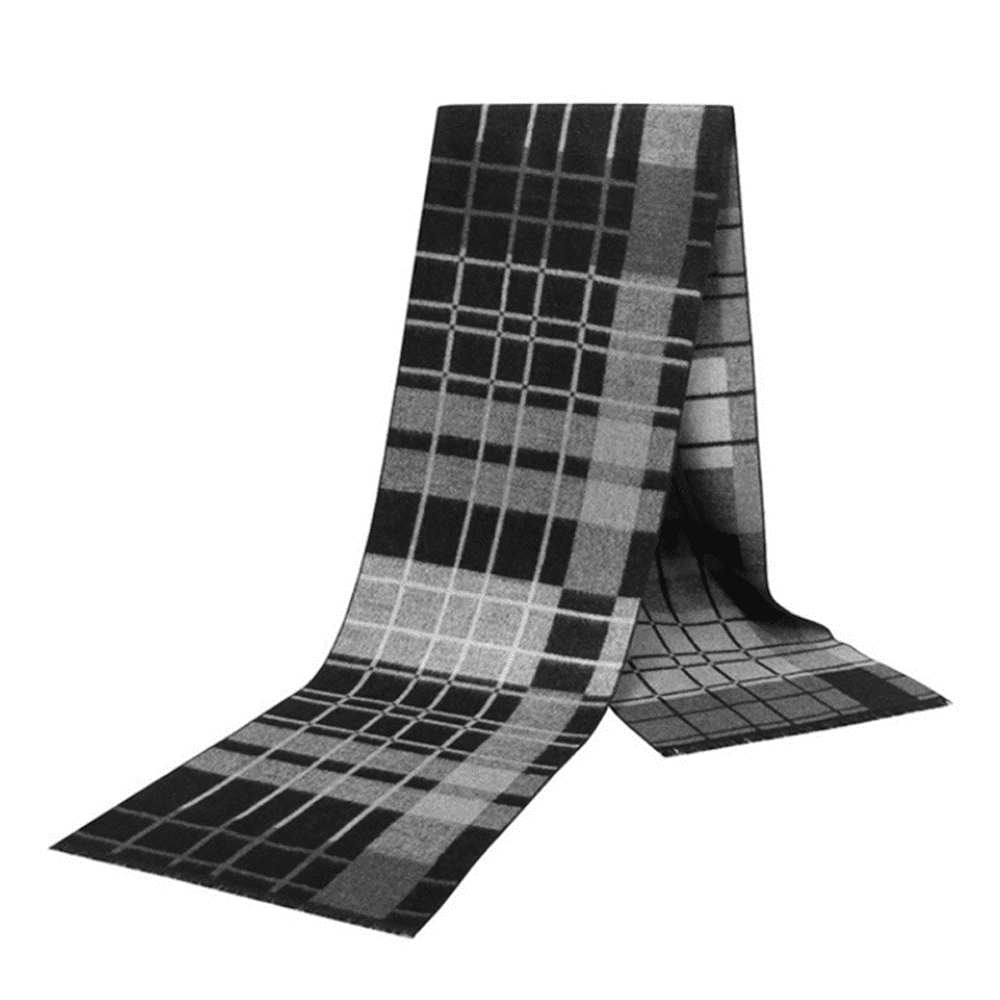 Christmas Scarf Pure Wool Scarf, Thick Long Plaid Scarf Winter Tartan ...