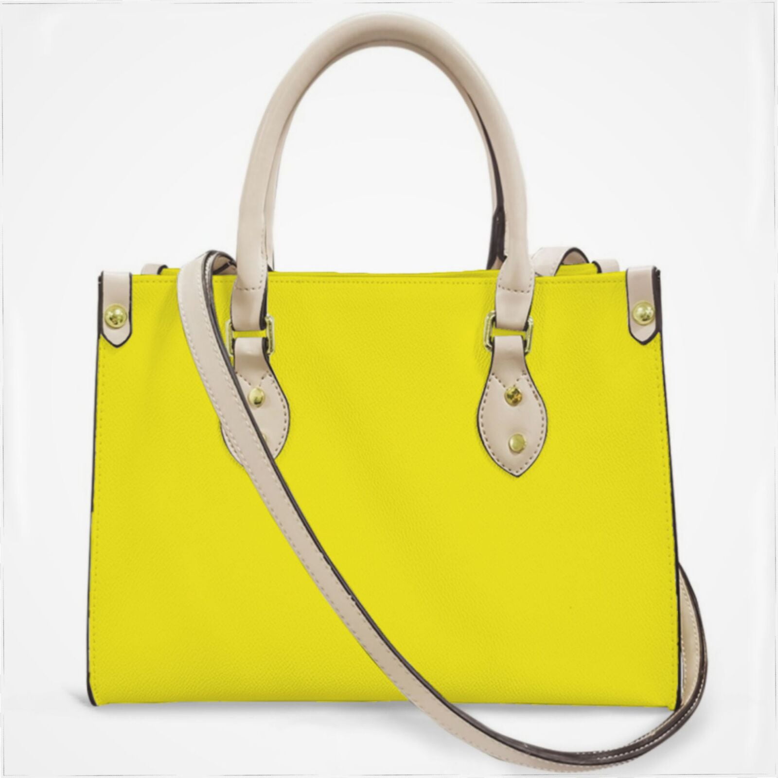 Pure Yellow Cross Body Bags For Women Small Leather Female Handbags ...