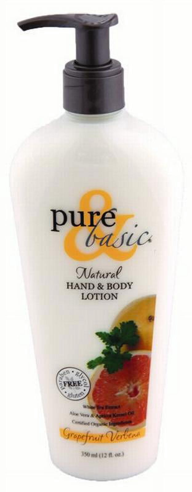 Pure and Basic Body Lotion, Grapefruit Verbena, 12 Oz - Walmart.com