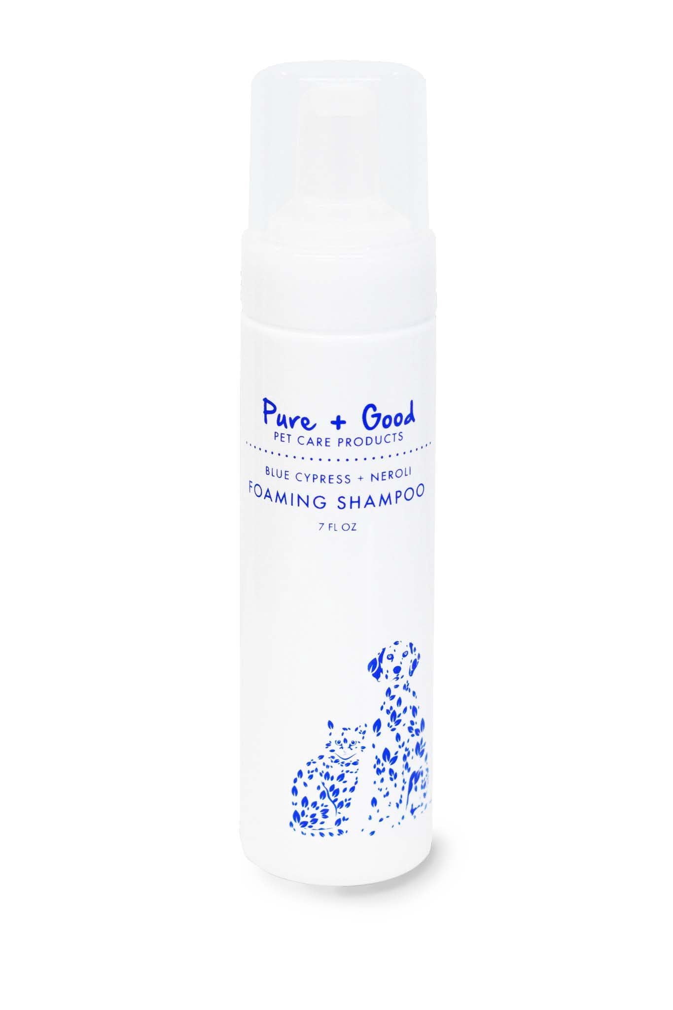 Pure and Good Pet Foaming Shampoo with Blue Cypress + Neroli Scent, 7oz ...