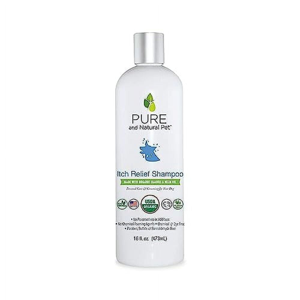Pure and Natural Pet Organic Itch Relief Shampoo with Niaouli & Neem ...