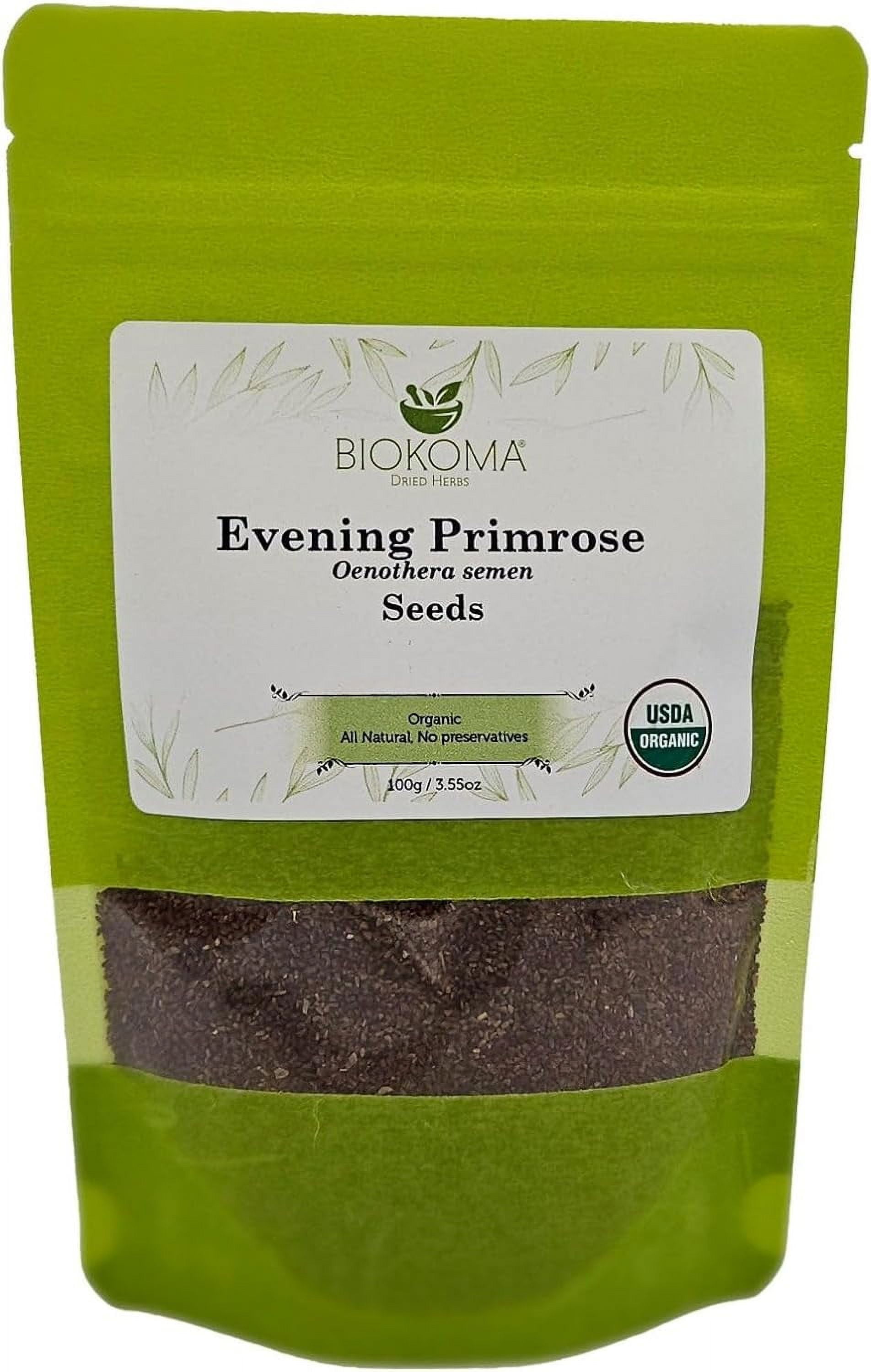 Pure and Organic Primrose Seeds 100g (3.55oz) in Resealable Moisture ...