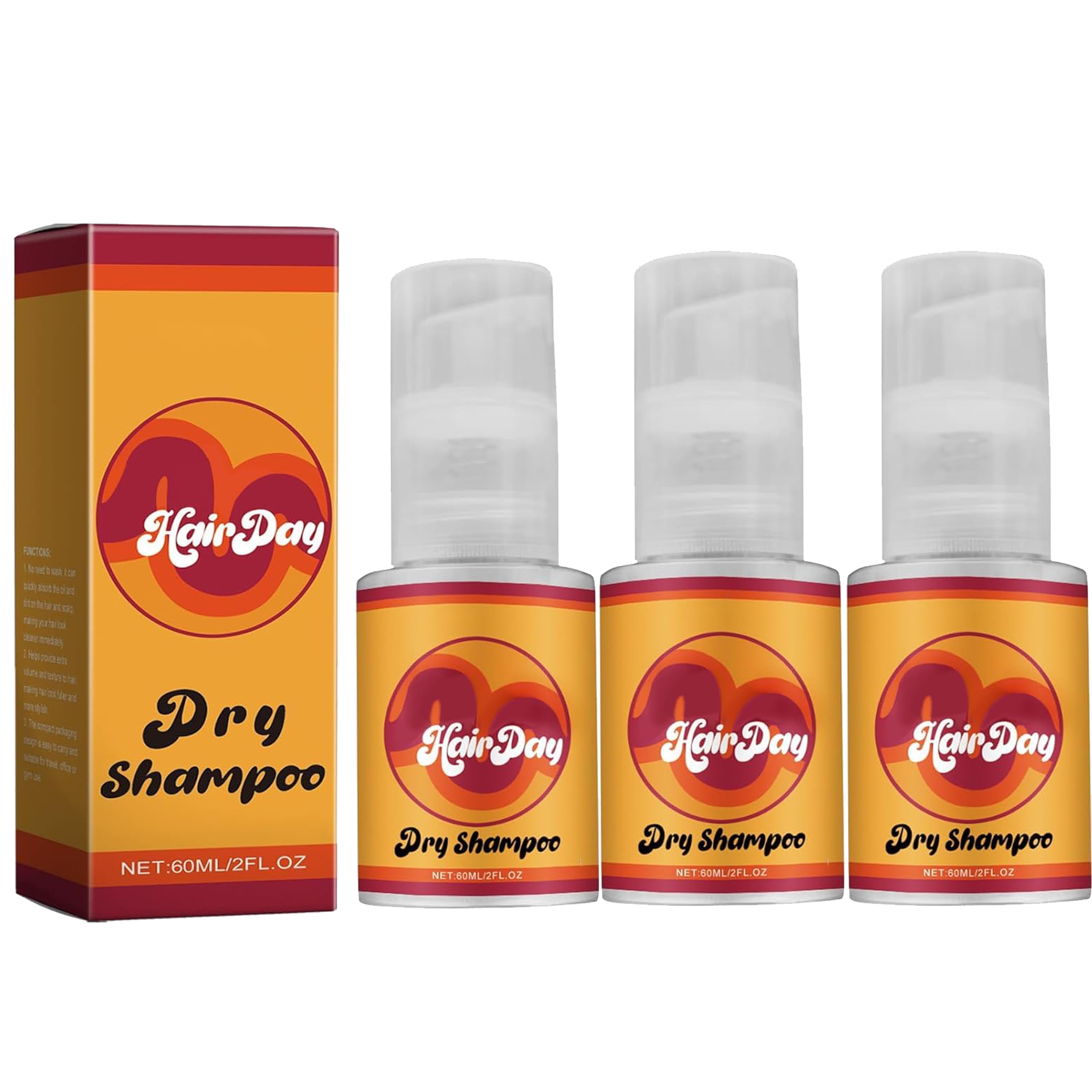 Pure and Simple Dry Shampoo for Dark Hair – 60ml Aerosol-Free Powder ...