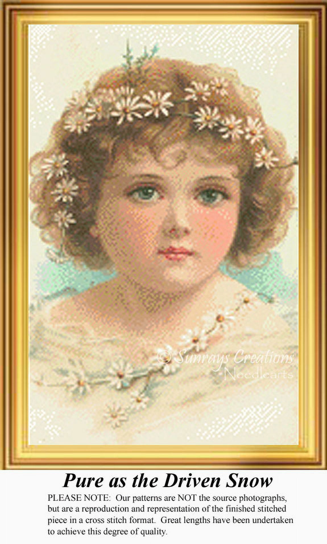 Pure as the Driven Snow, Vintage Counted Cross Stitch Pattern (Pattern ...