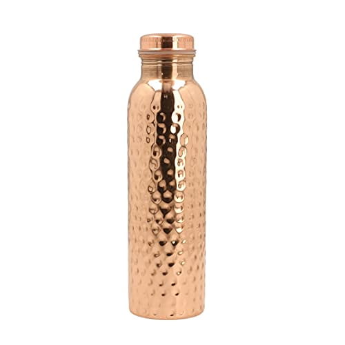 Pure copper drinkware water dispenser - 8L- hammered finish- Pot ...