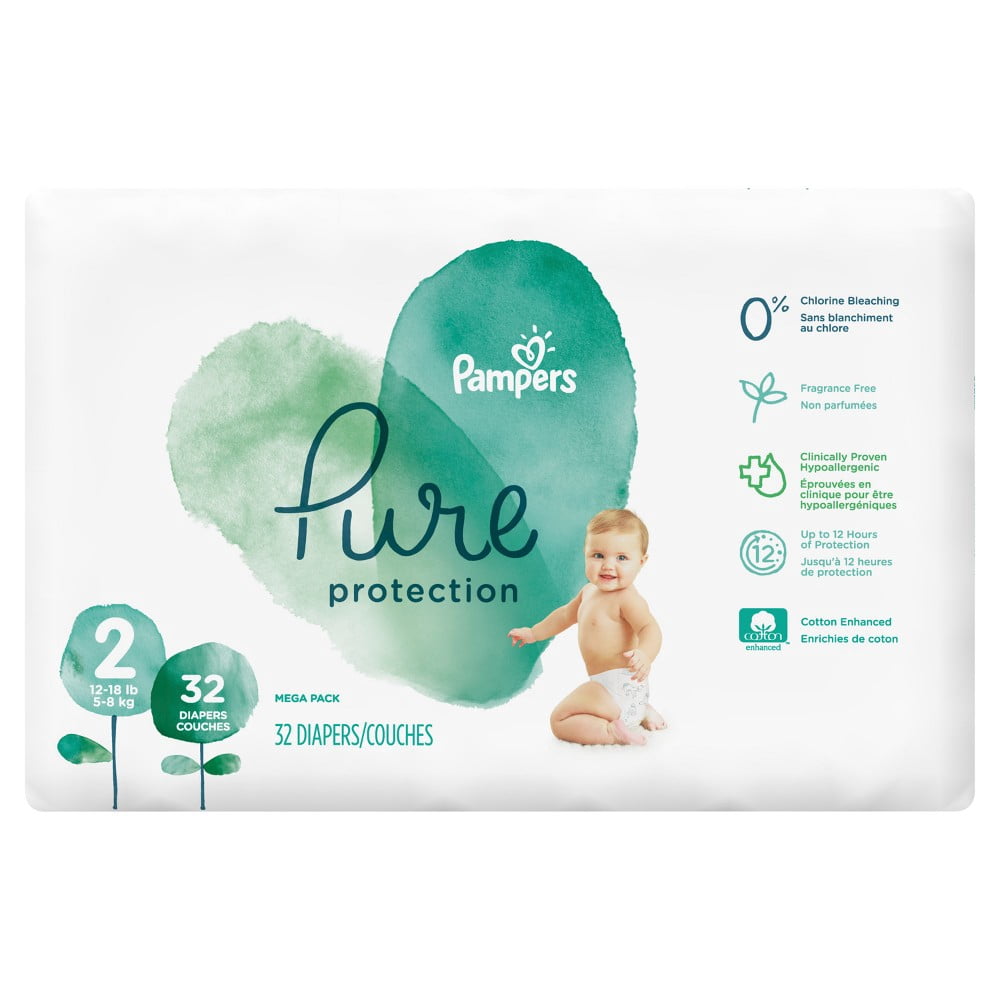 Pure diapers 2 jumbo (Pack of 5) - Walmart.com