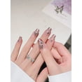 Pure hand-worn armor smile French silver plate high-sense removable ...