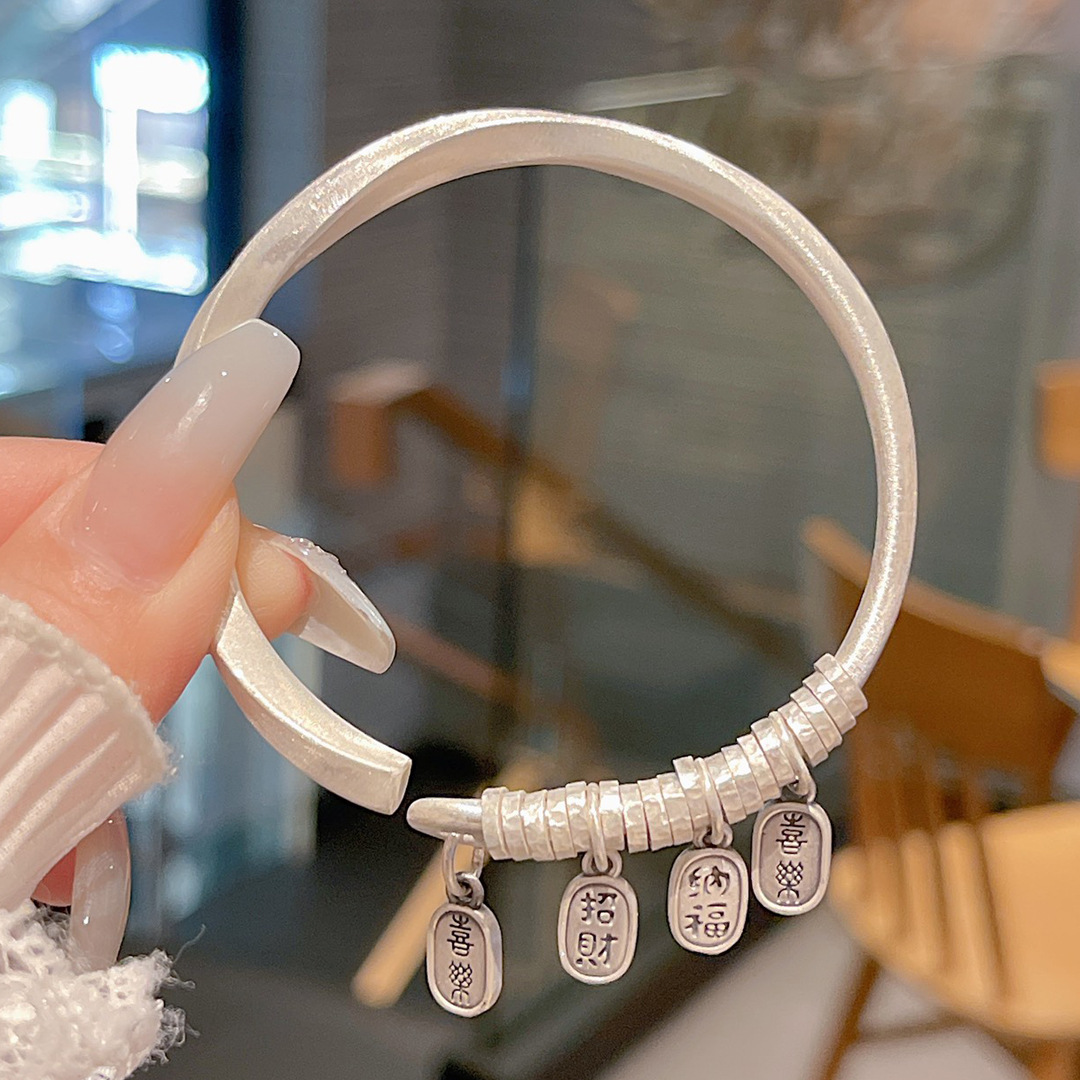 Pure silver bracelet 9999 genuine silver for women Ancient French ...