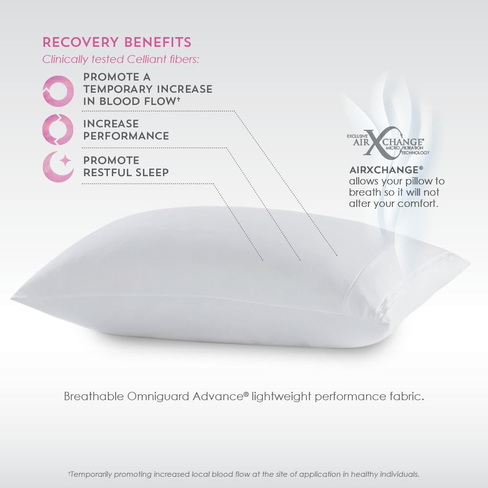 PureCare Celliant Pillow Protector Queen, White - Walmart.com