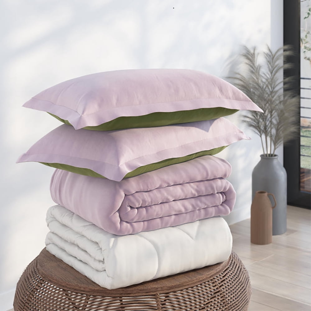 PureCare Dual Sided Reversible Cooling King Size Duvet Cover with Cool ...