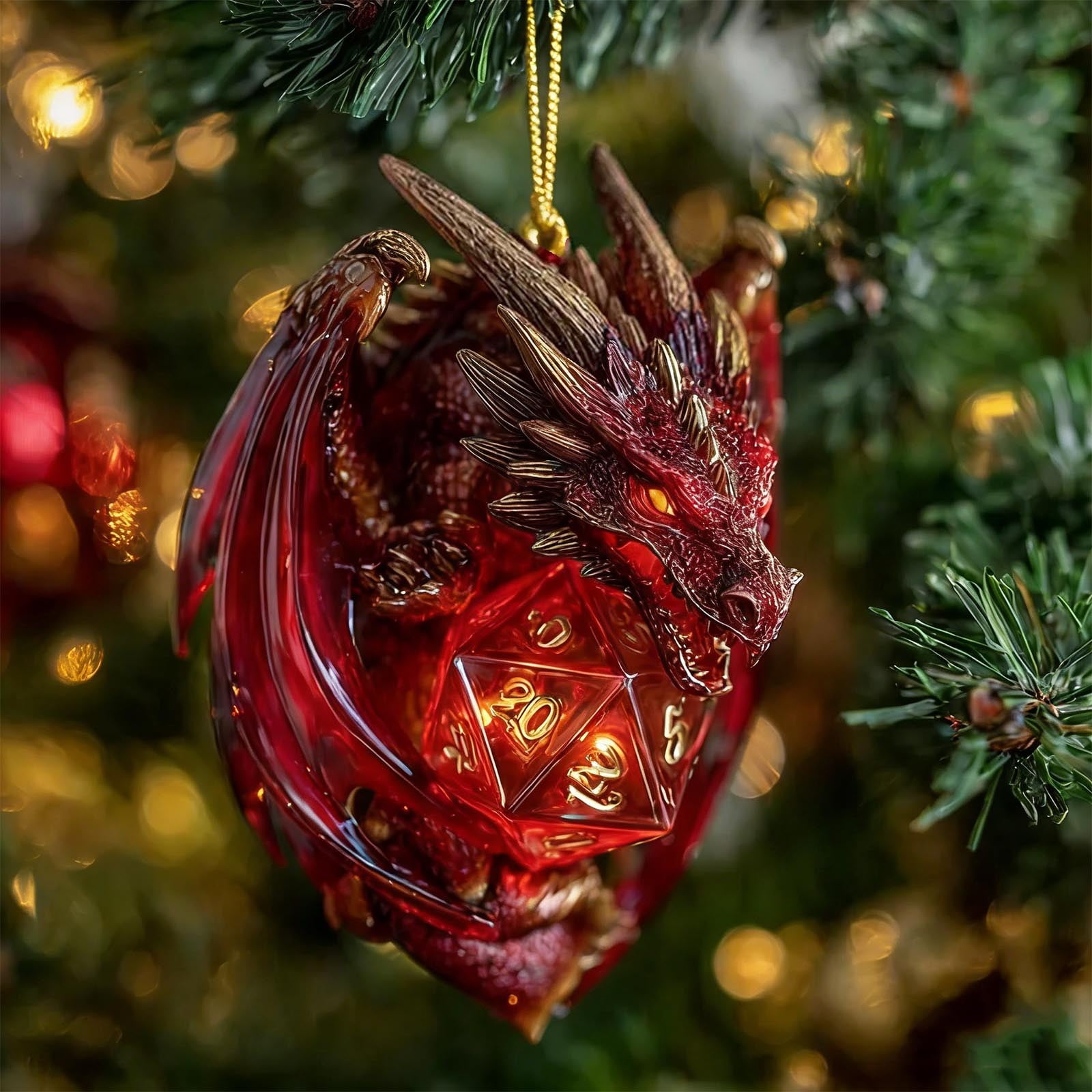 PureCasa Acrylic Ornaments Gothic Holiday Ornament Festive For Holiday ...