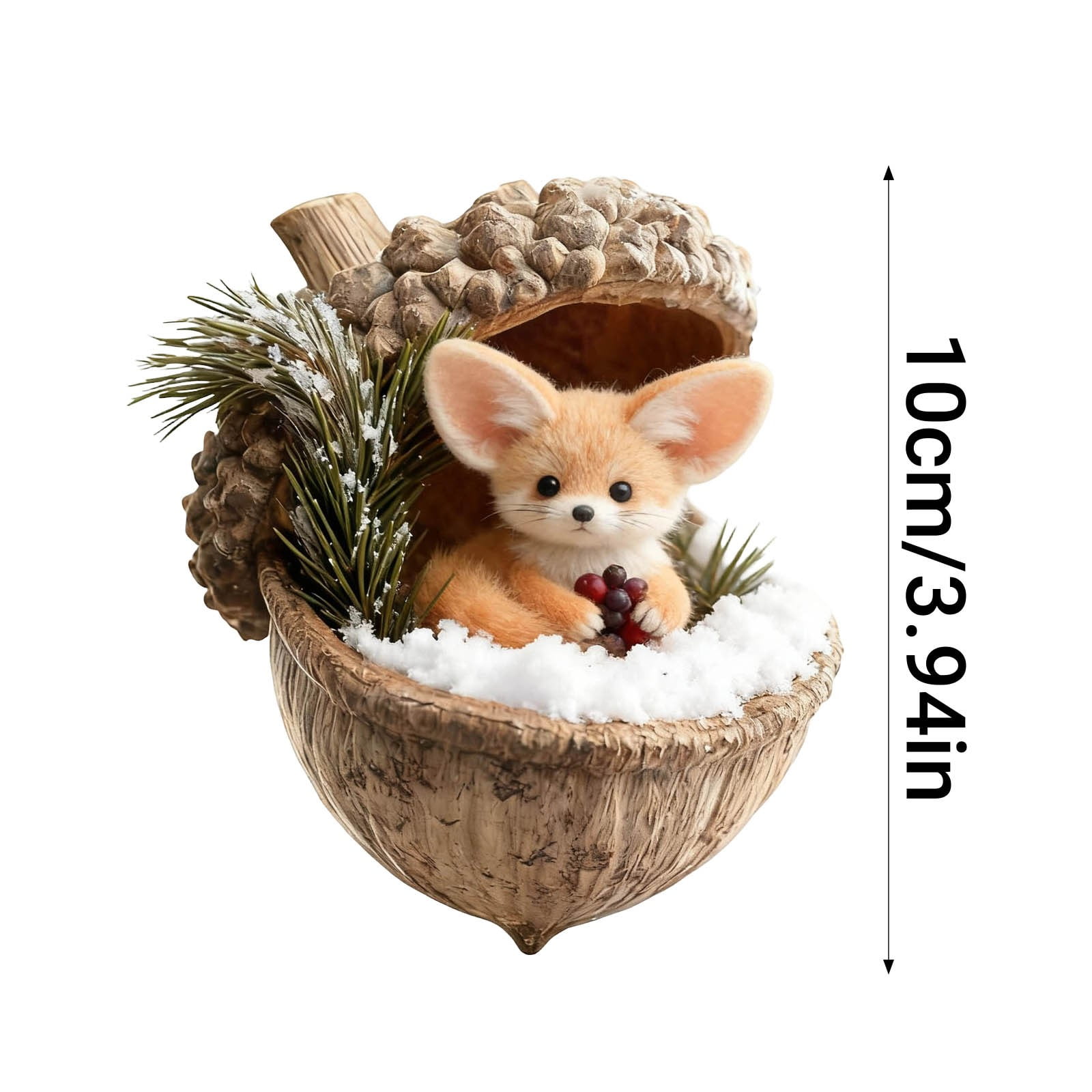 PureCasa Forest Animal Ornaments 2D Acrylic Hanging New Pine Cone ...