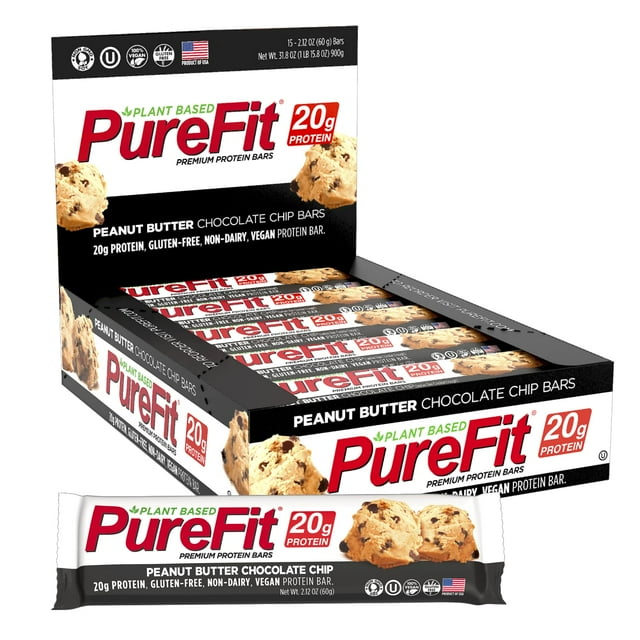 PureFit,Bar, Peanut Butter KEF16 Chocolate Chip,Pack of Bars | 220 ...