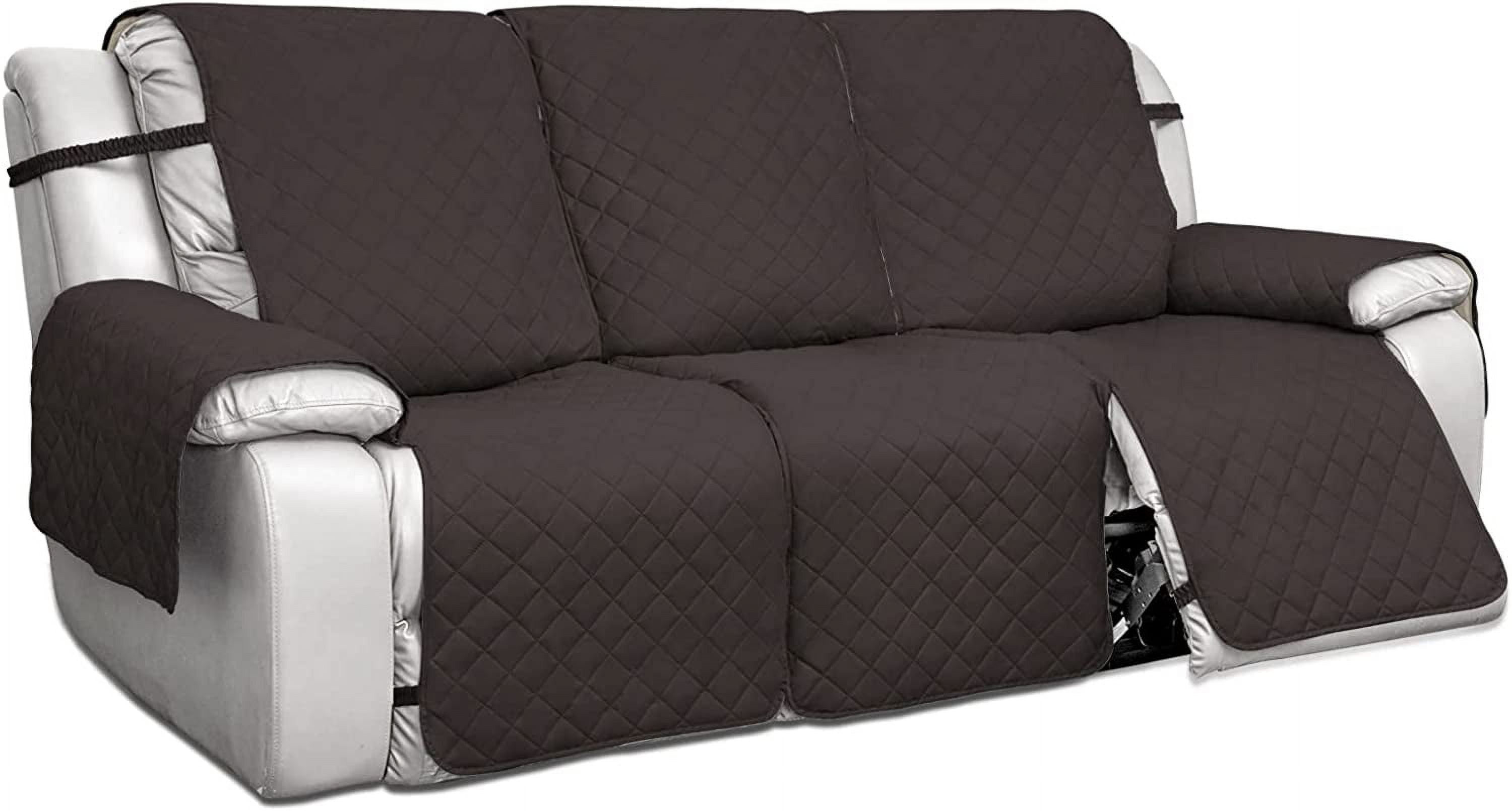 PureFit Water Resistant Reversible Sofa Covers for Reclining Sofa 3 ...