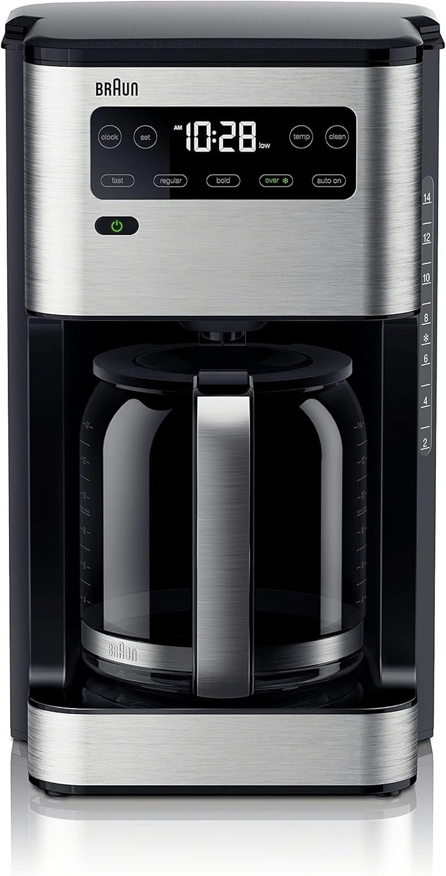 PureFlavor 14‑Cup Programmable Coffee Maker – Fast Brew Speed, Touch ...