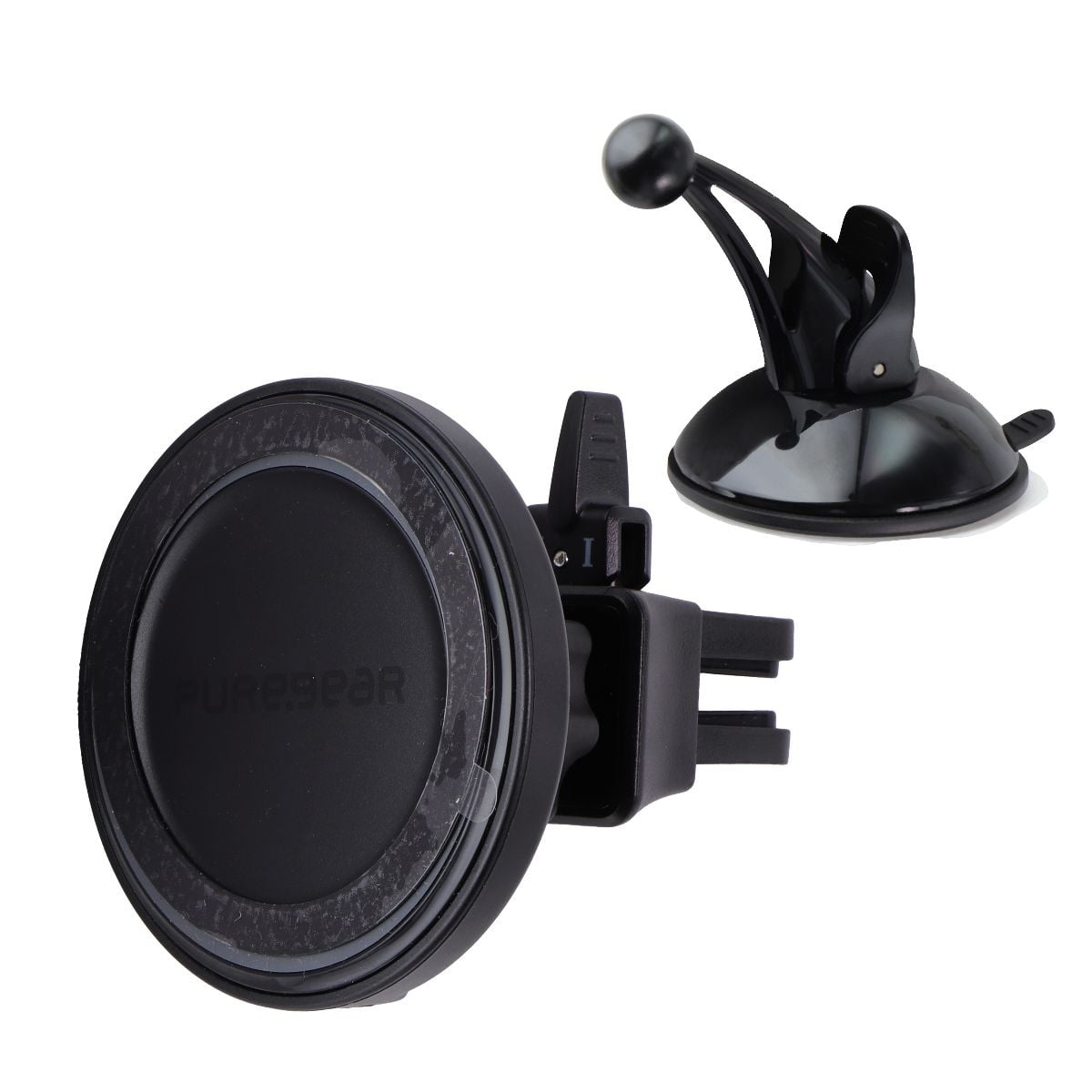 PureGear (15W) Magnetic Car Mount Wireless Charger w/Vent Clip ...