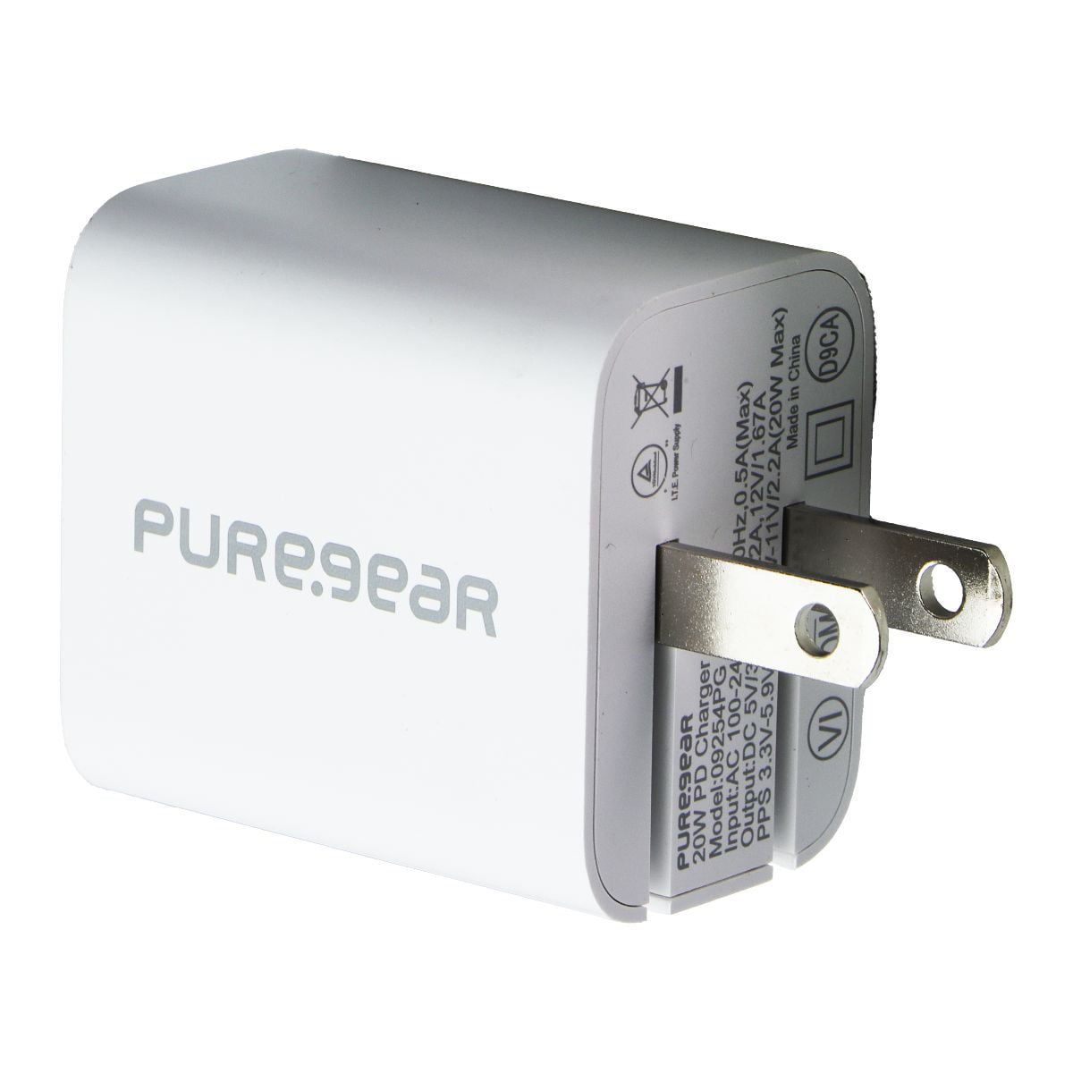 PureGear 20W Single USB-C PD Charger (09254PG) - White (Used) - Walmart.com