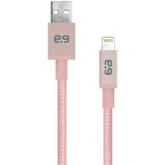 PureGear Braided USB To Lightning Cable 10Ft - Rose Gold - Walmart.com