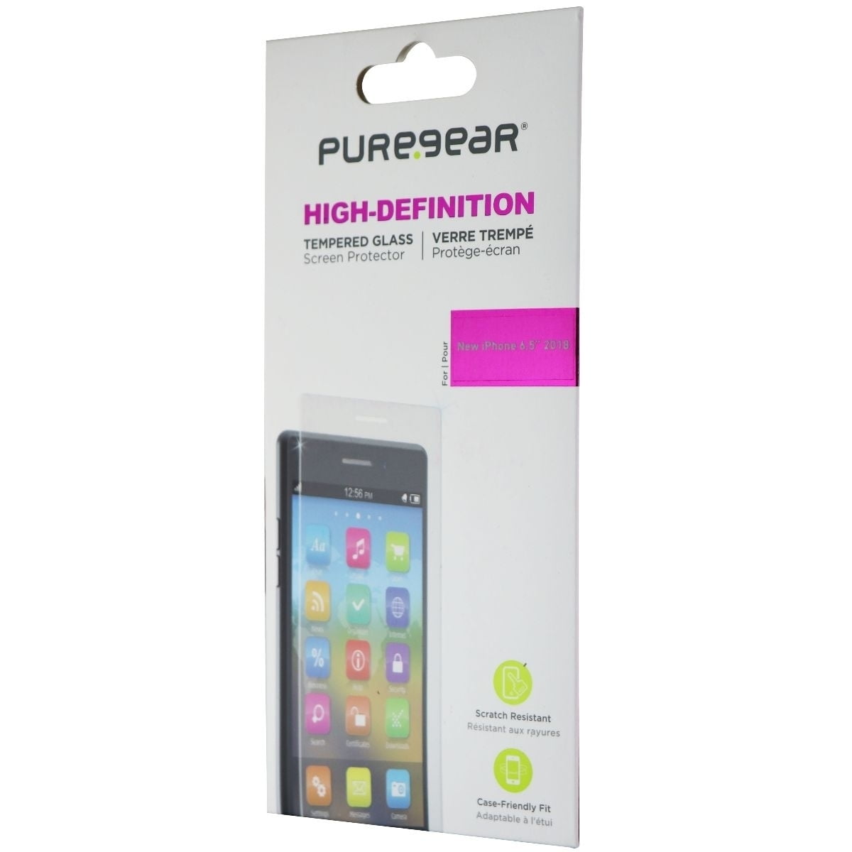 PureGear HD Tempered Glass Screen Protector for iPhone XS Max - Clear ...