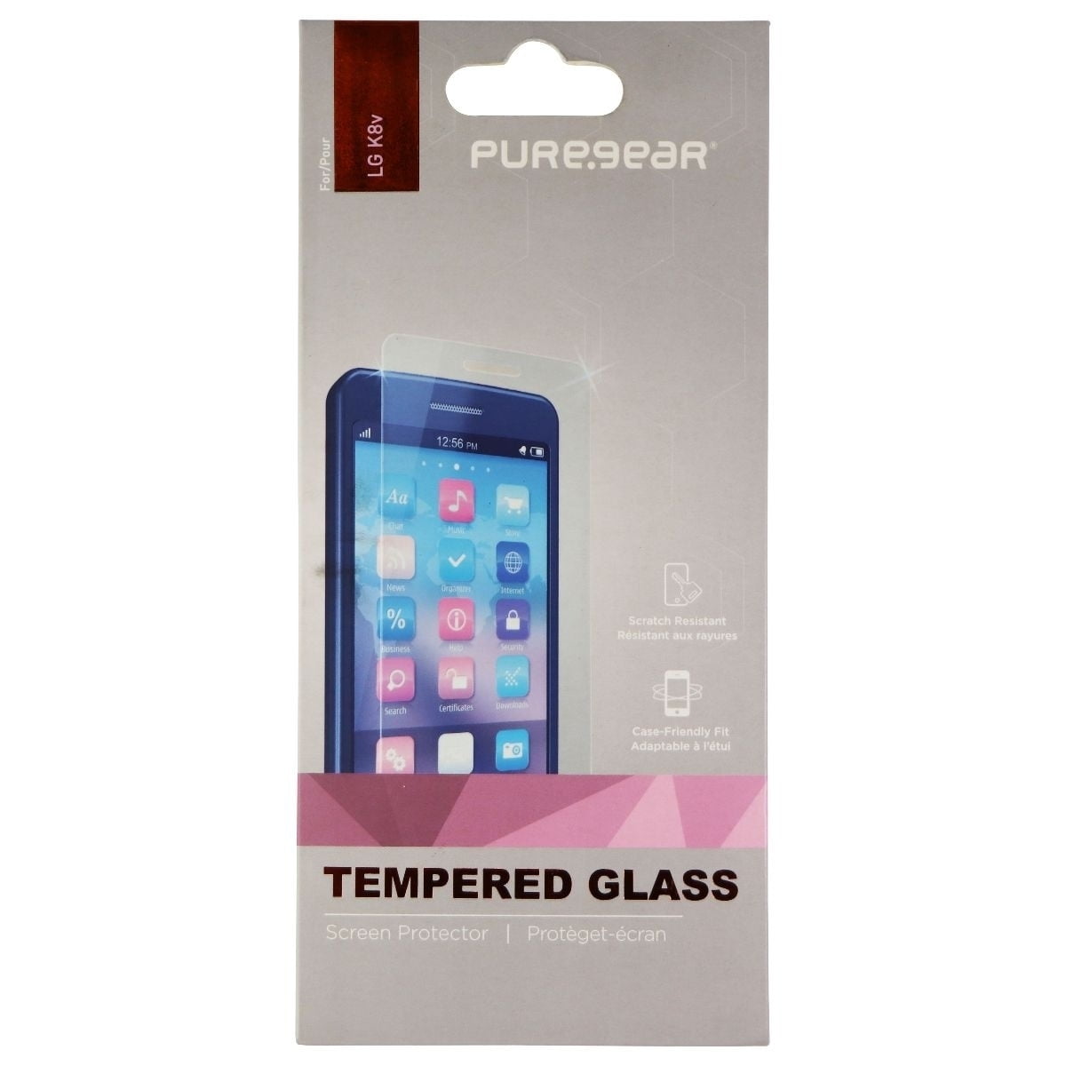PureGear High Definition Tempered Glass for LG K8v - Clear - Walmart.com
