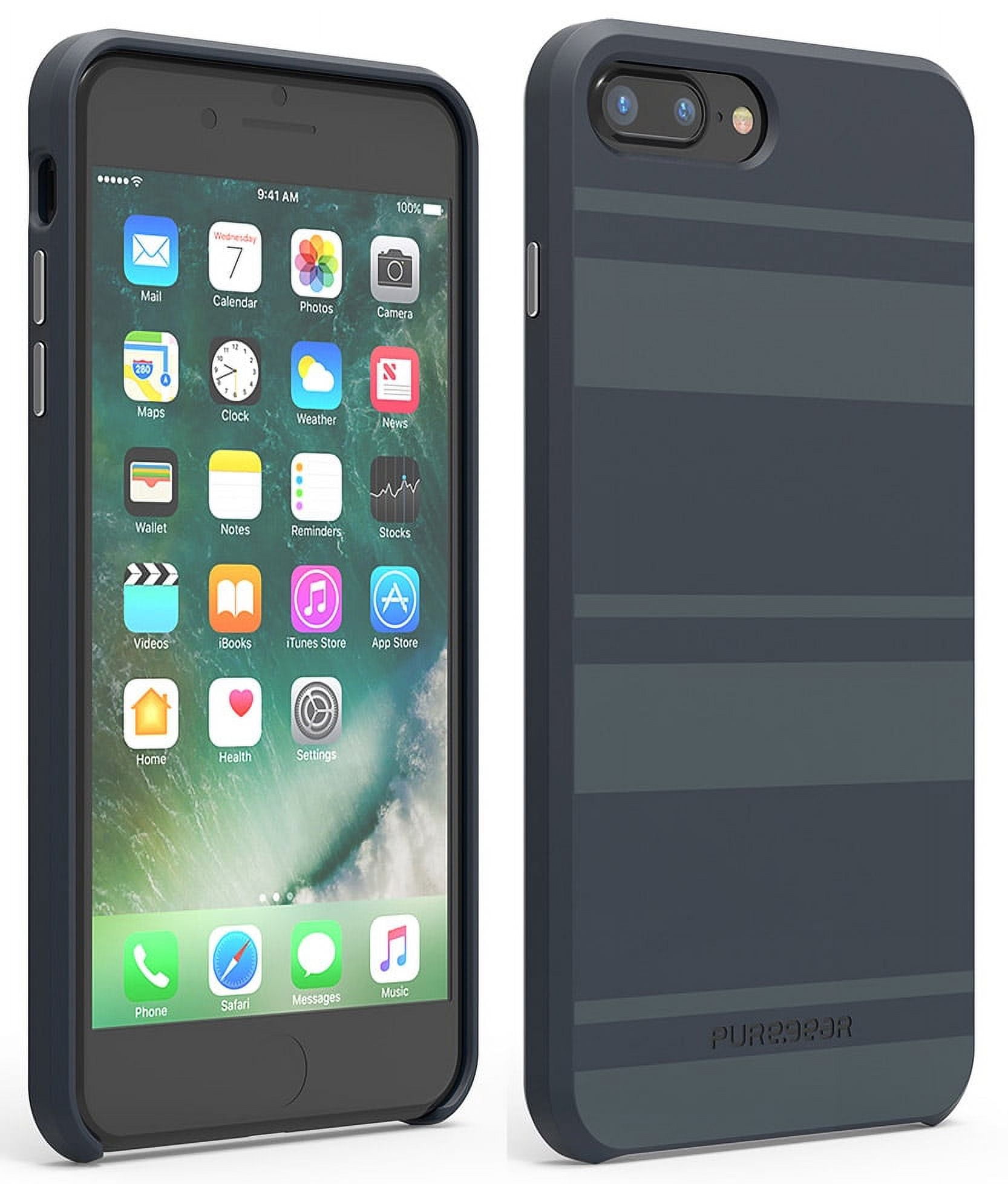 PureGear [Midnight Blue] SoftTEK Slim Case Cover Liquid Silicone Skin ...
