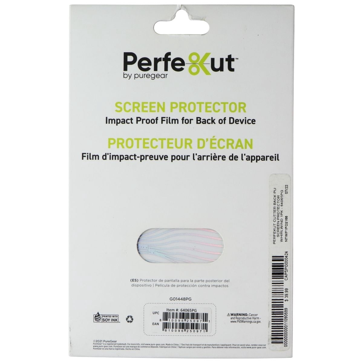 PureGear Perfekut Screen Protector Film for Back of Device - Whirlwind ...
