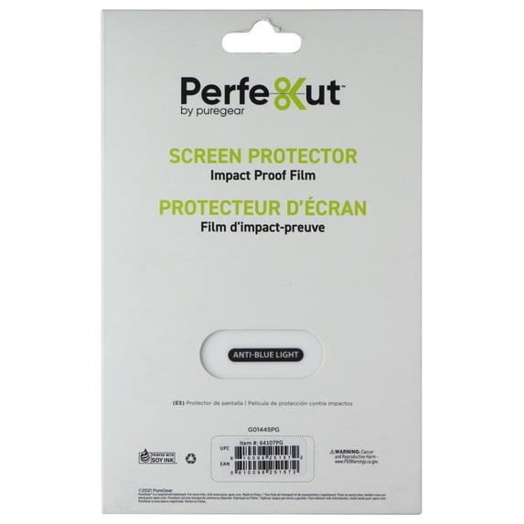 PureGear Perfekut Screen Protector Impact Proof Film - Anti-Blue Light ...