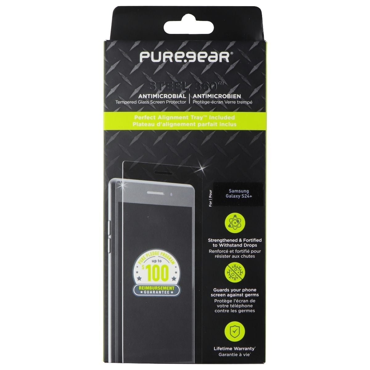 PureGear Steel 360 Screen Protector for Samsung Galaxy S24+ - Walmart.com