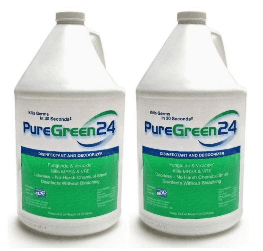 PureGreen24 (2 Gallon Pack) Disinfectant, Kills Deadly Germs Without ...