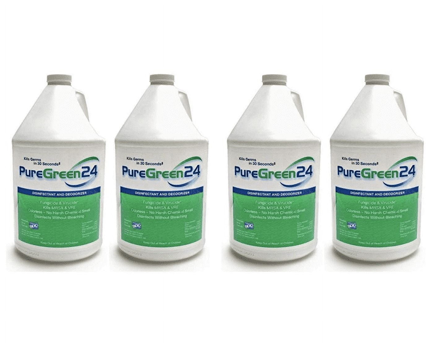 PureGreen24 (4 Gallon Pack) Disinfectant, Kills Deadly Germs Without ...
