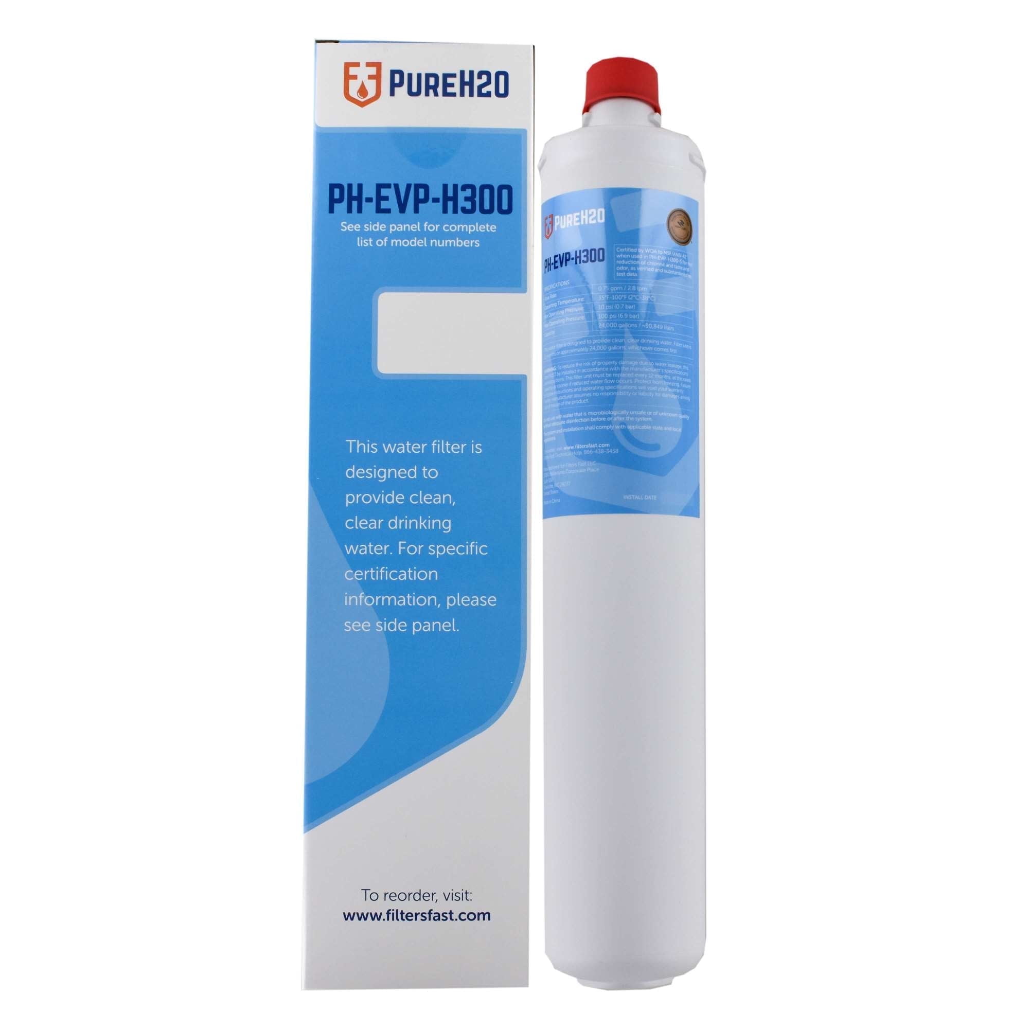 PureH2O PH-EVP-H300 NSF Certified Replacement Filter for Everpure H-300 ...