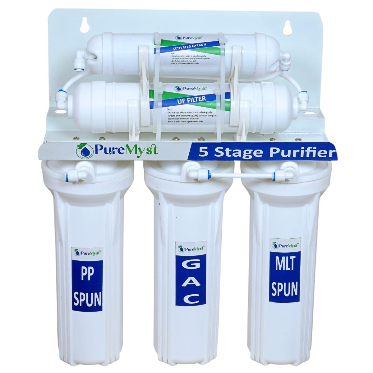 PureMyst 5 Stage Non Electric Gravity Base Under sink or Wall Mount UF ...