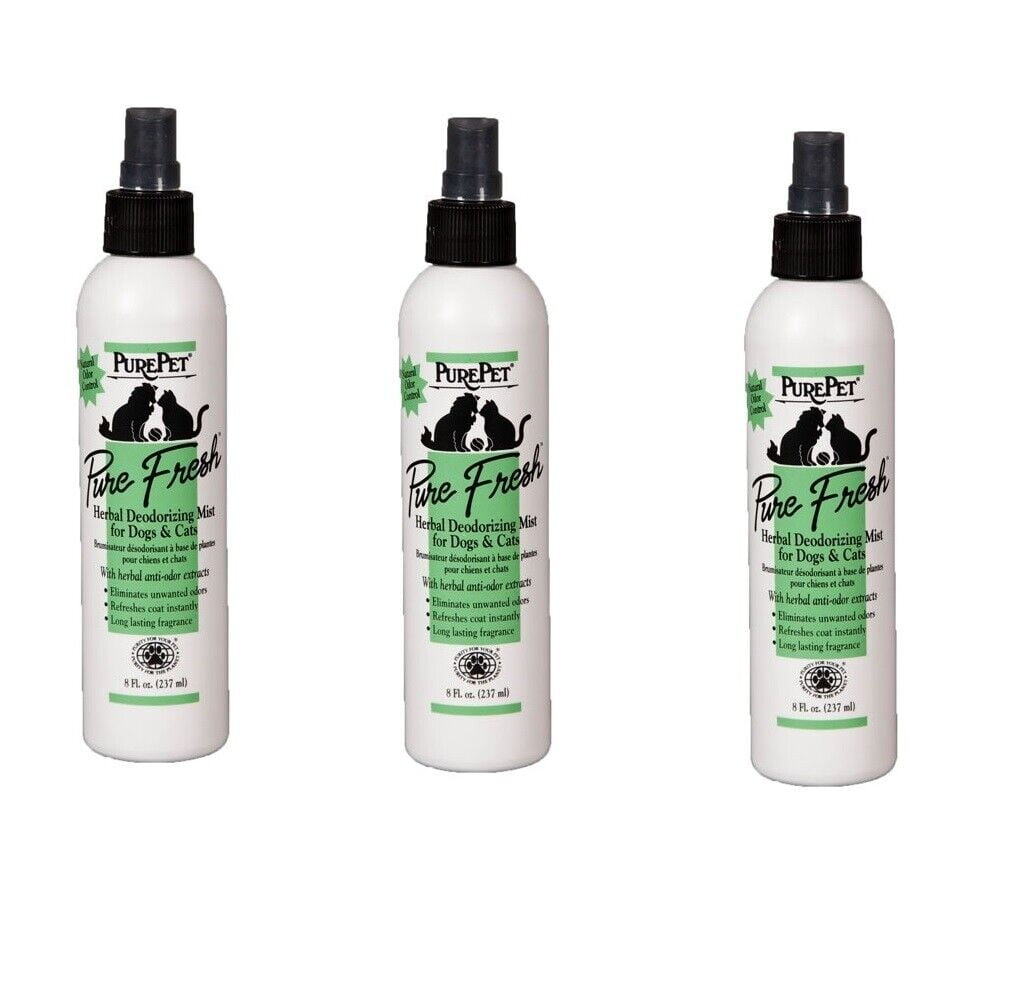 PurePet Pure Fresh Dog and Cat Herbal Deodorizing Revitalizing Mist All ...