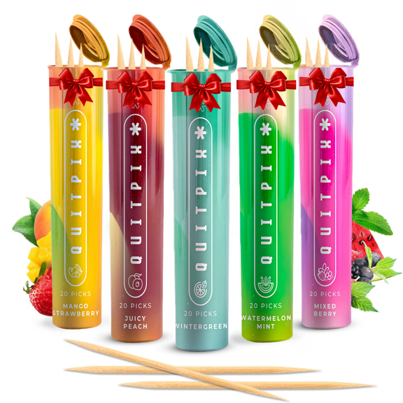 Cinna-Pix Brand Cinnamon Toothpicks Tubes (10 Pack) - Walmart.com