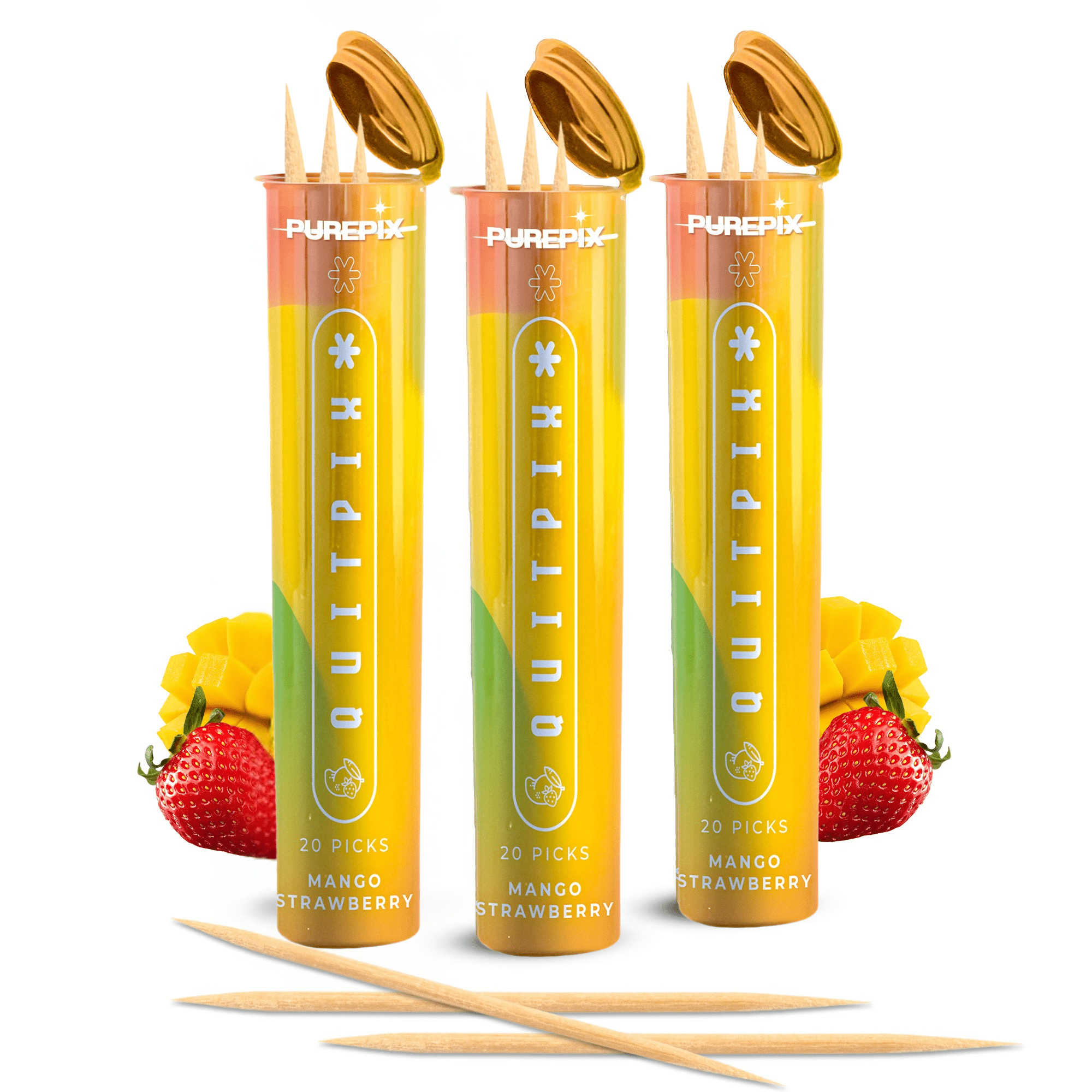 QuitPix to Help Quit Smoking Extra Thick Boosting Flavored Toothpicks ...