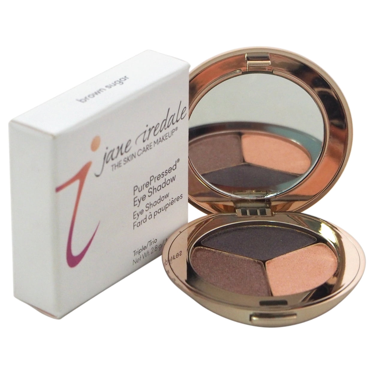 PurePressed Eye Shadow Ttiple - Brown Sugar by Jane Iredale for Women - 0.1 oz Eye Shadow ...