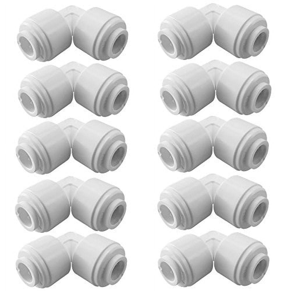 PureSec 1/4 RO Tubing Elbow Connector 90 degree 1/4 Water Line Fittings ...